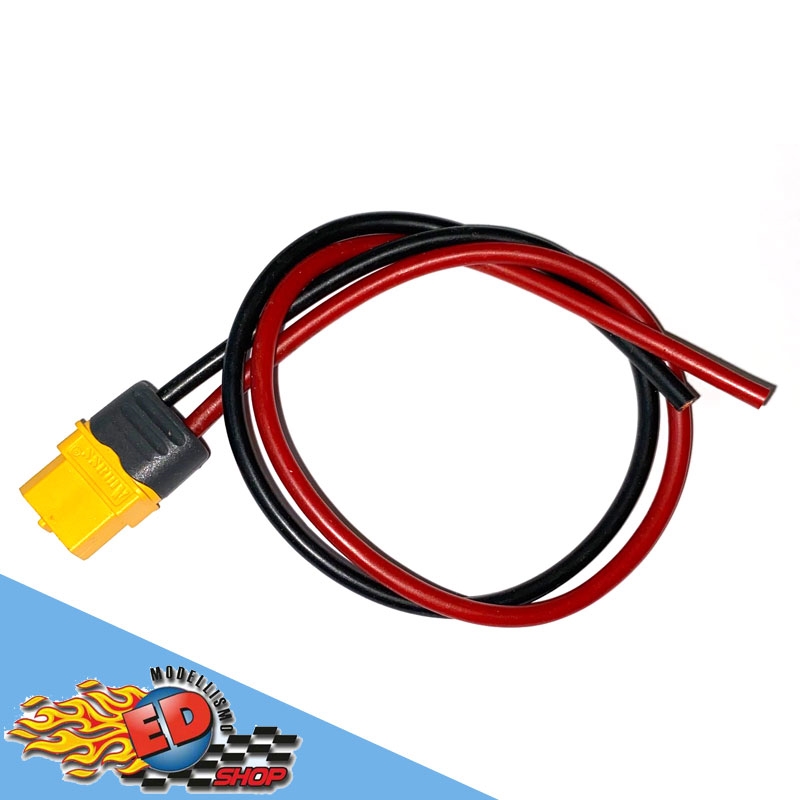 Connettore XT60 Femmina con cavetto rosso nero in silicone - [ED-XT60F-CAV]